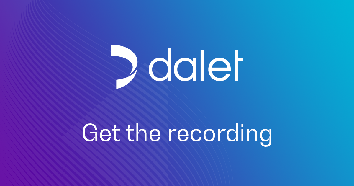 Dalet Connect - Request Webinar Recording | Dalet